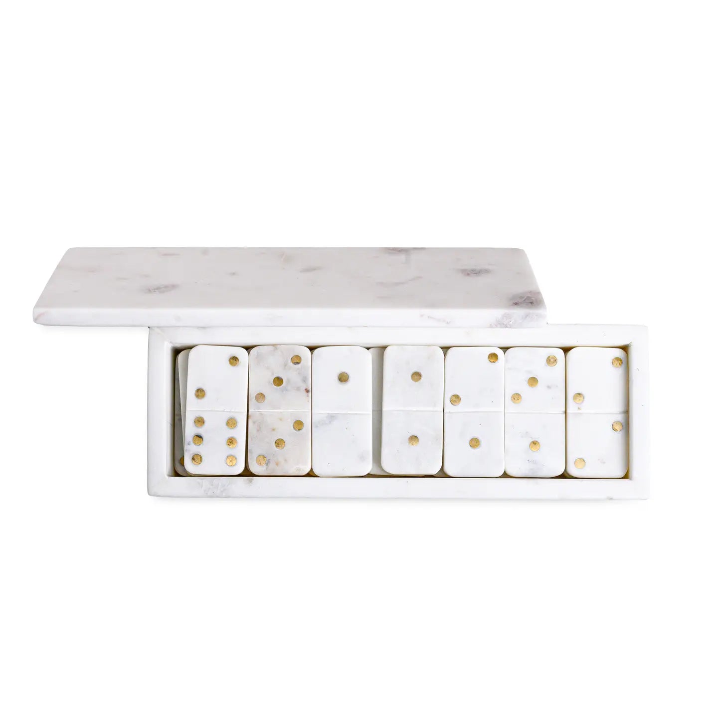 White Marble Dominoes Set – The Bungalow by Gypsy